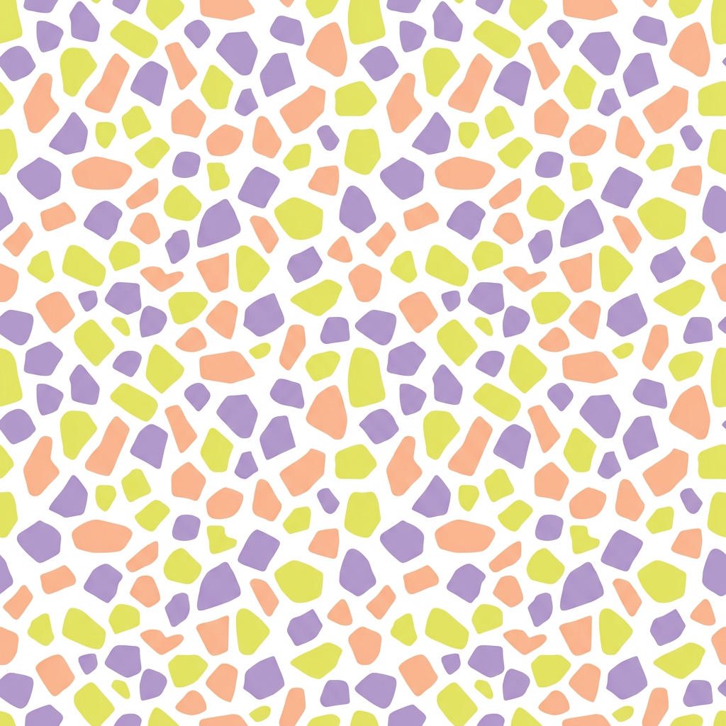 Seamless Terrazzo Pattern With Multicolored Geometric Shapes - Free ...