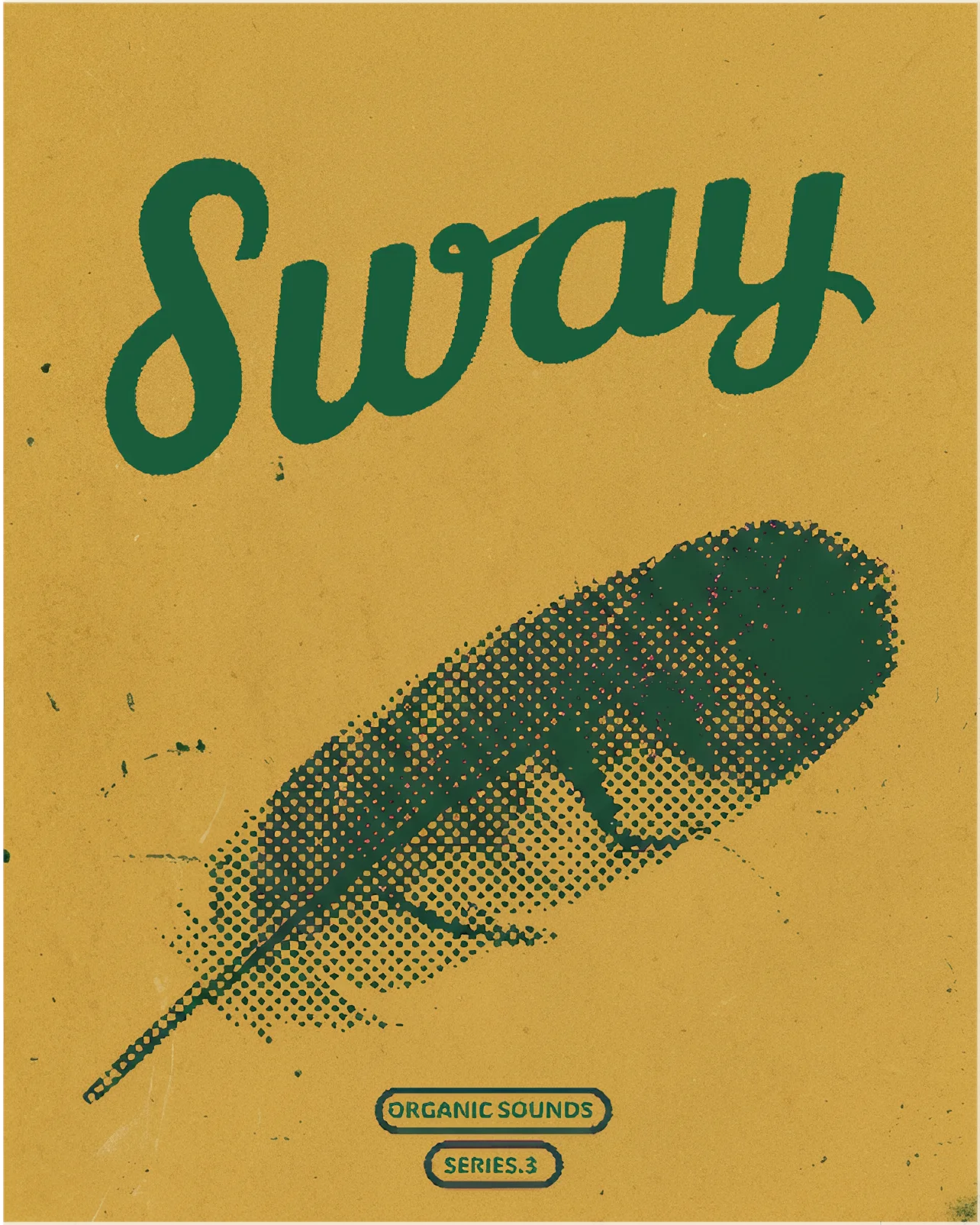 Sway Feather Halftone Design - Free Download & Craft Designs