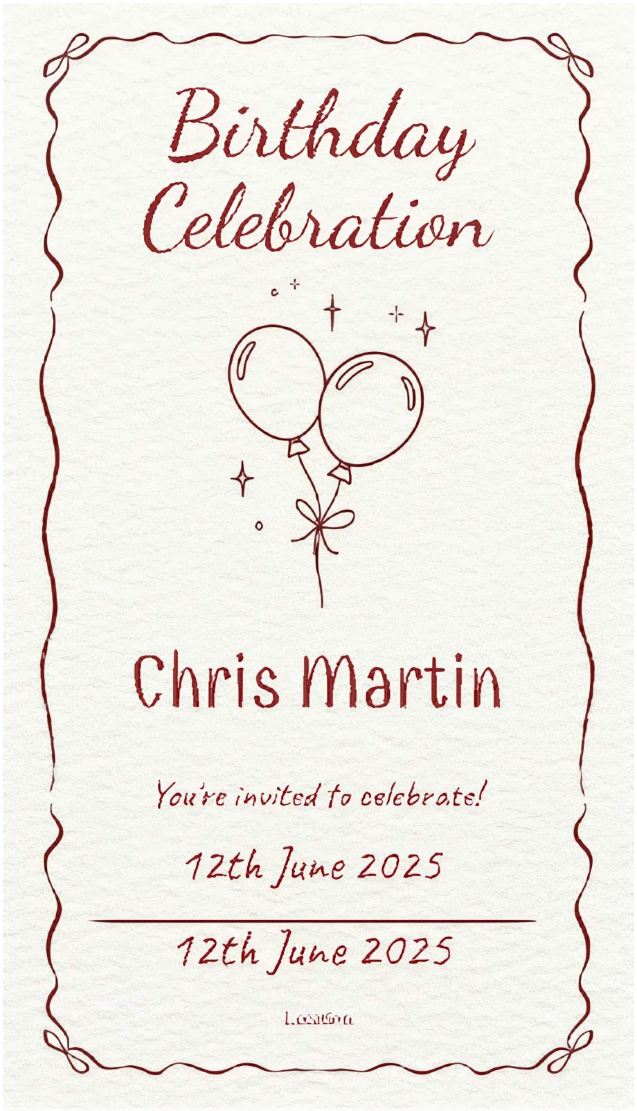 Birthday Party Invitation - Free Download & Craft Designs